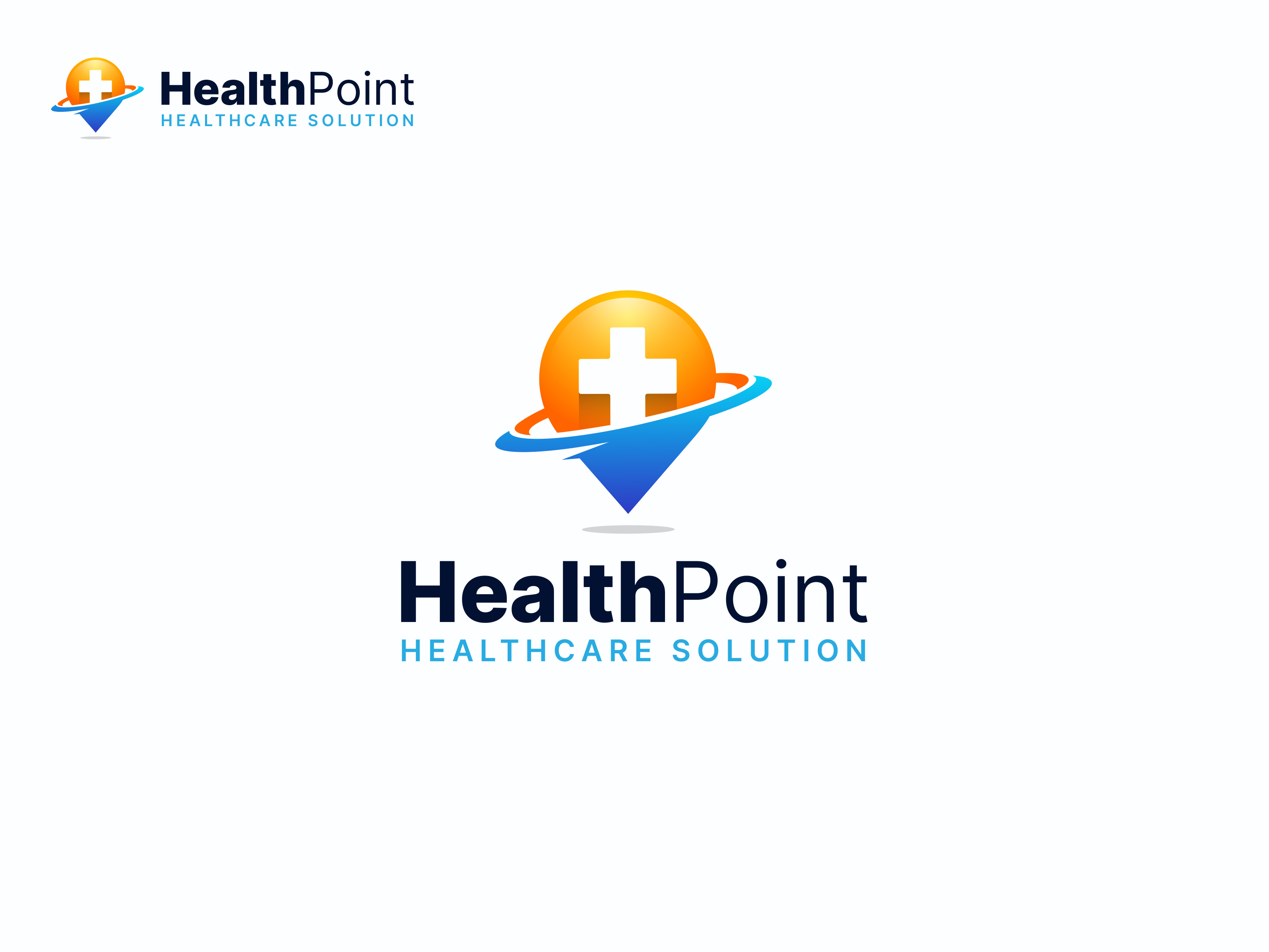 Healthpoint Logo Premium Vector | Medical Point Logo Designs Concept