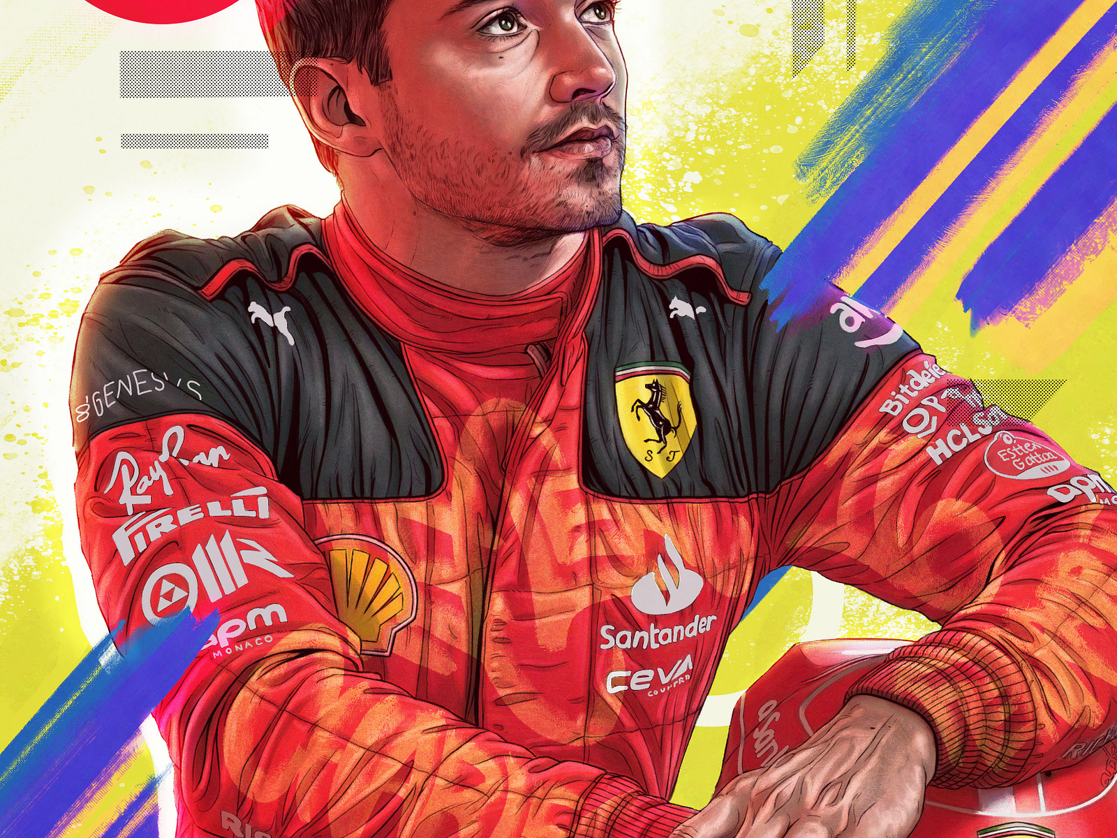 F1 Driver Portrait by Max Marin on Dribbble