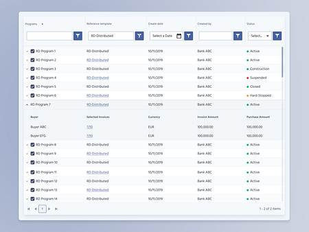 Browse thousands of Data Table images for design inspiration | Dribbble