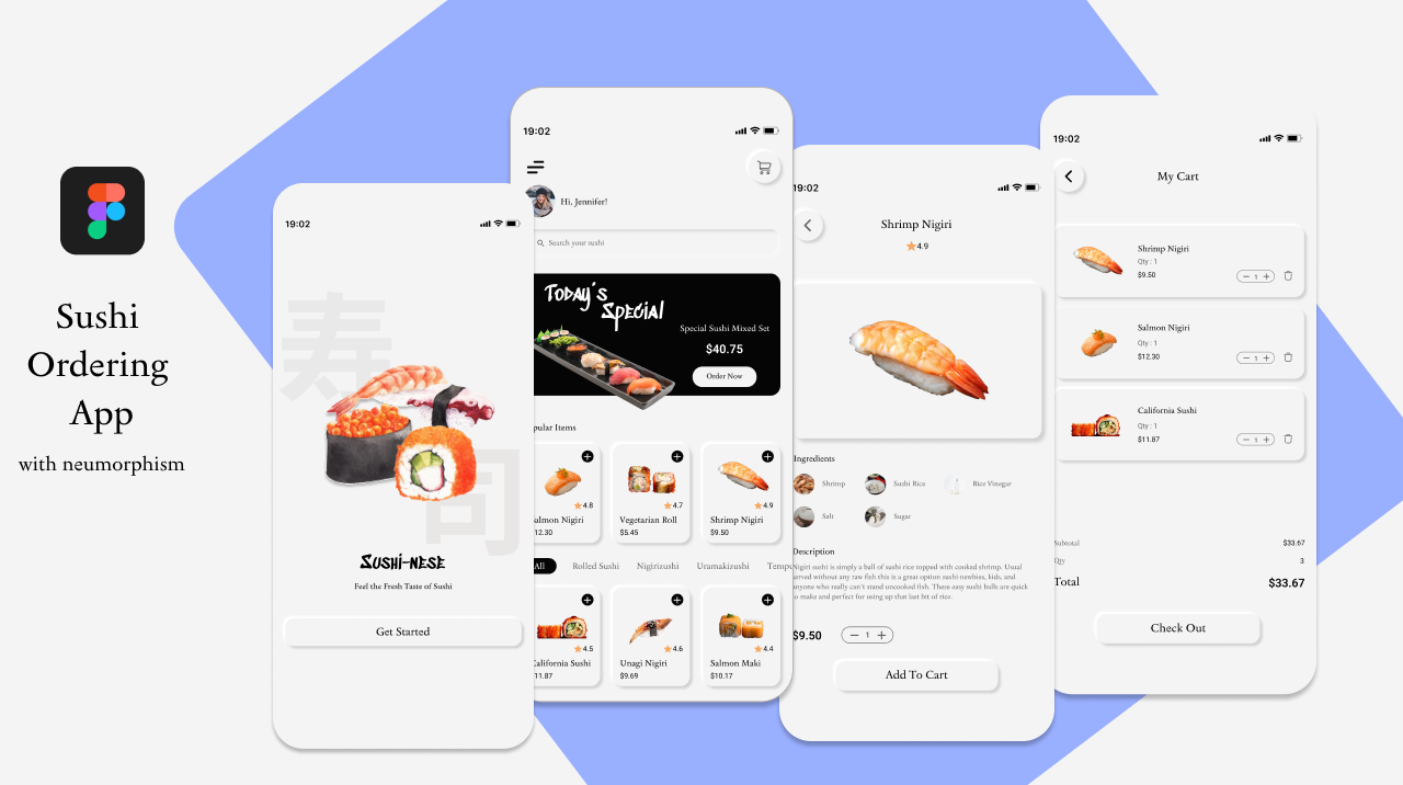 Food Ordering App UI by May Thu Thu Htet on Dribbble