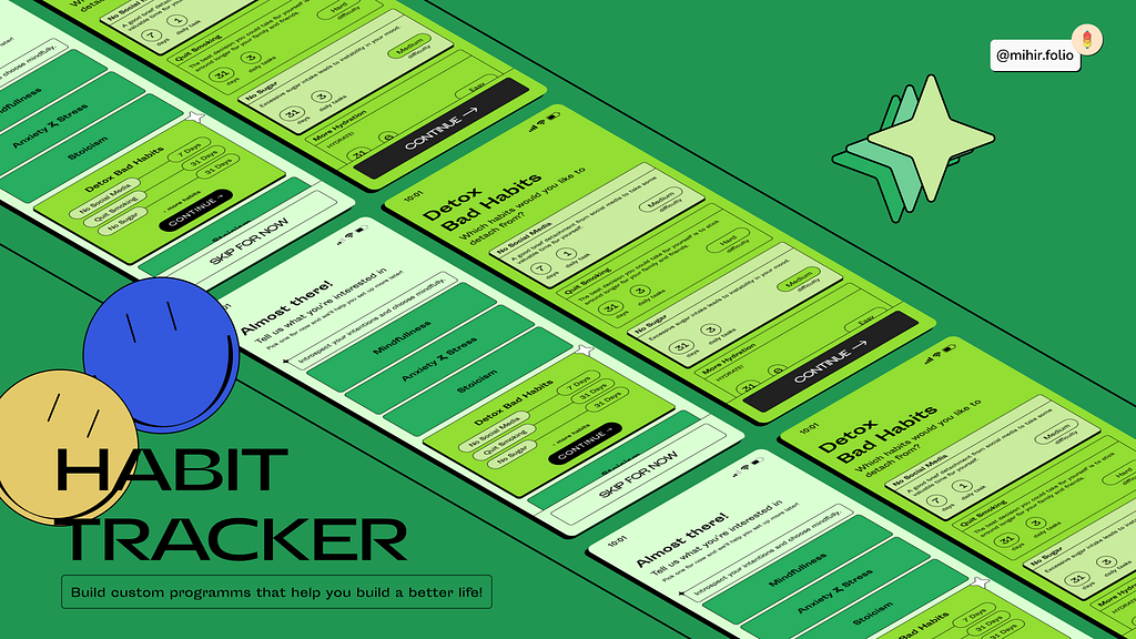 A Habit Tracker Mobile App by Mihir Kardile on Dribbble