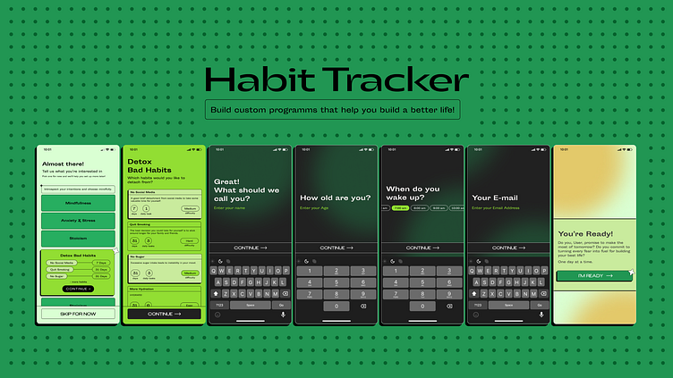 A Habit Tracker Mobile App by Mihir Kardile on Dribbble
