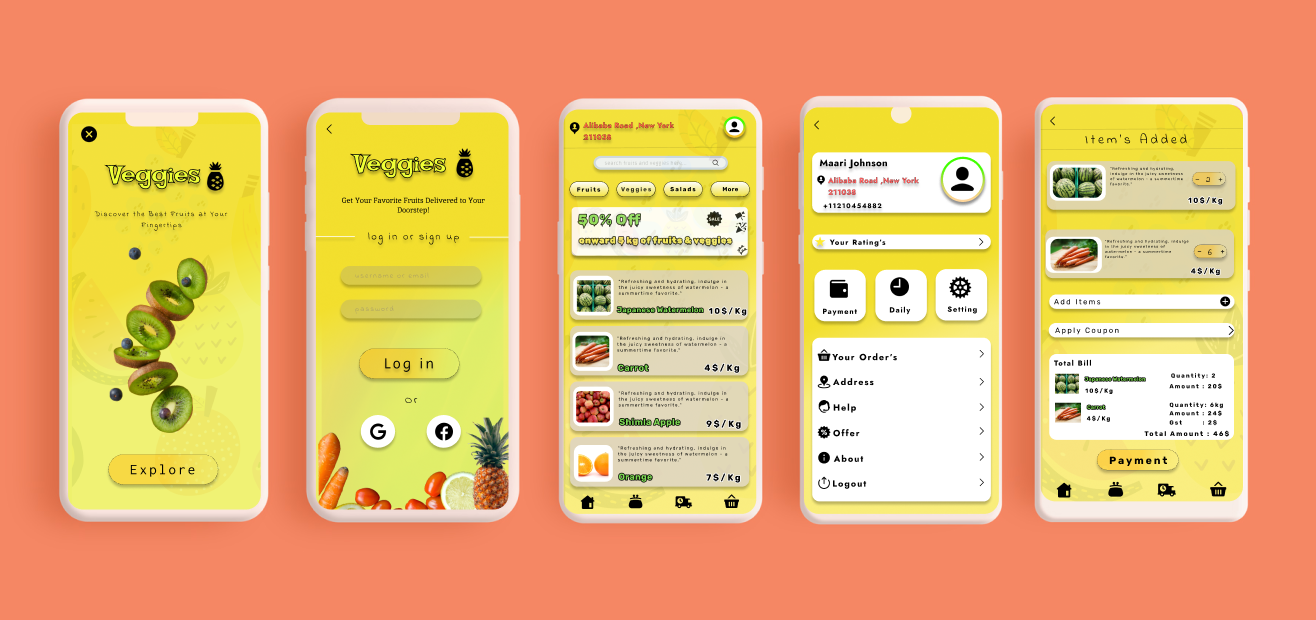Mobile Fruit Delivery App by CodeWave Studio. on Dribbble