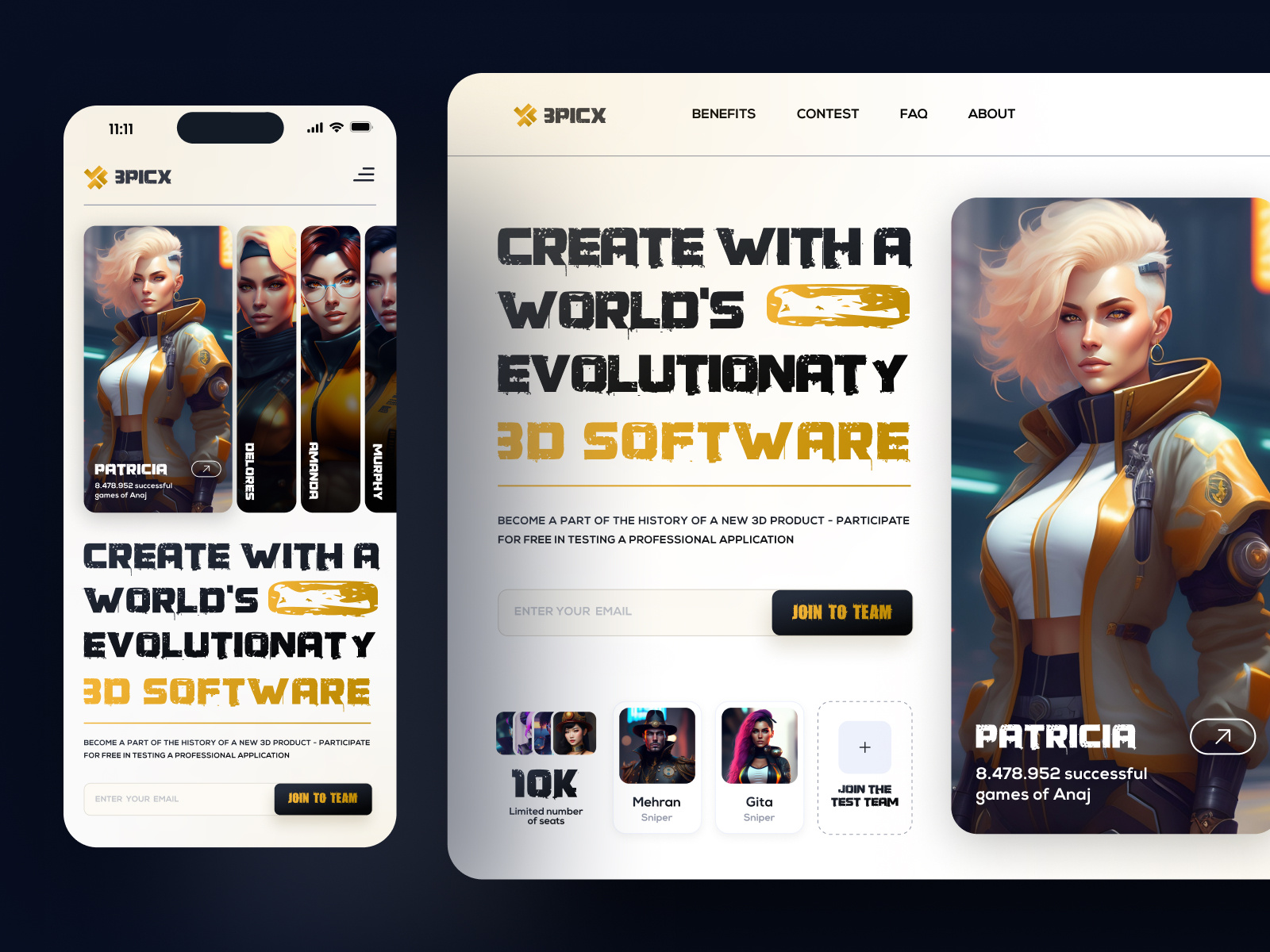 Landing And App Game Design by Fluxio Support on Dribbble