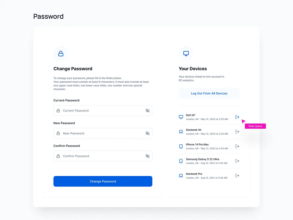 Browse thousands of Change Password UI images for design inspiration ...
