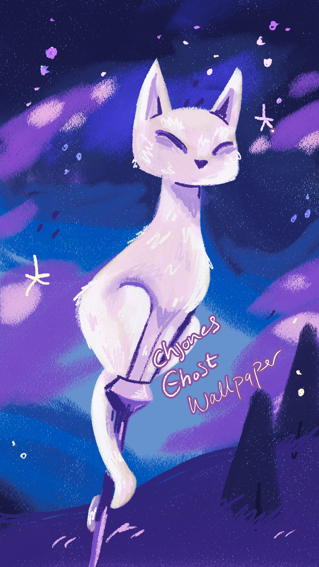 Ghost Wallpaper by Charlotte on Dribbble