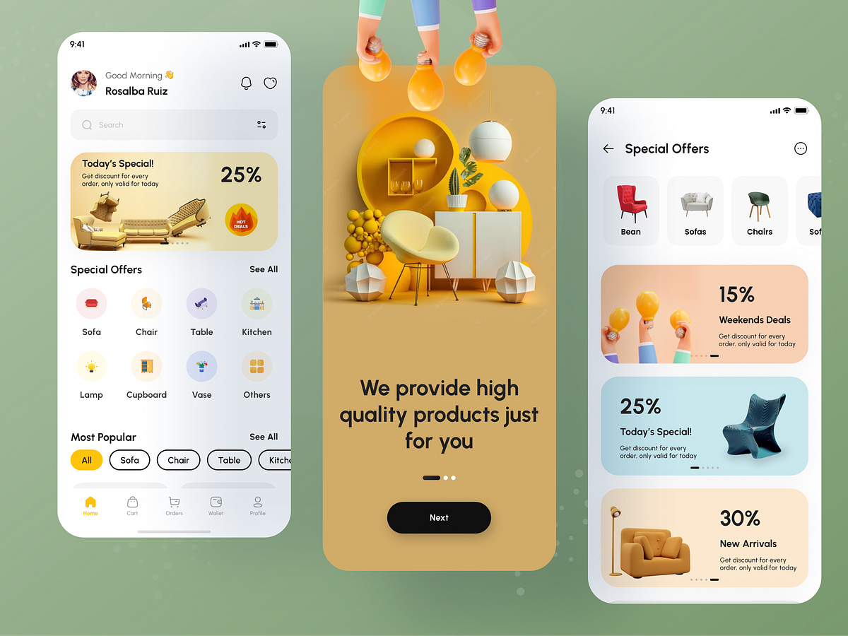 Mobile App - Furniture Shop App Design by syful islam for SylGraph on ...