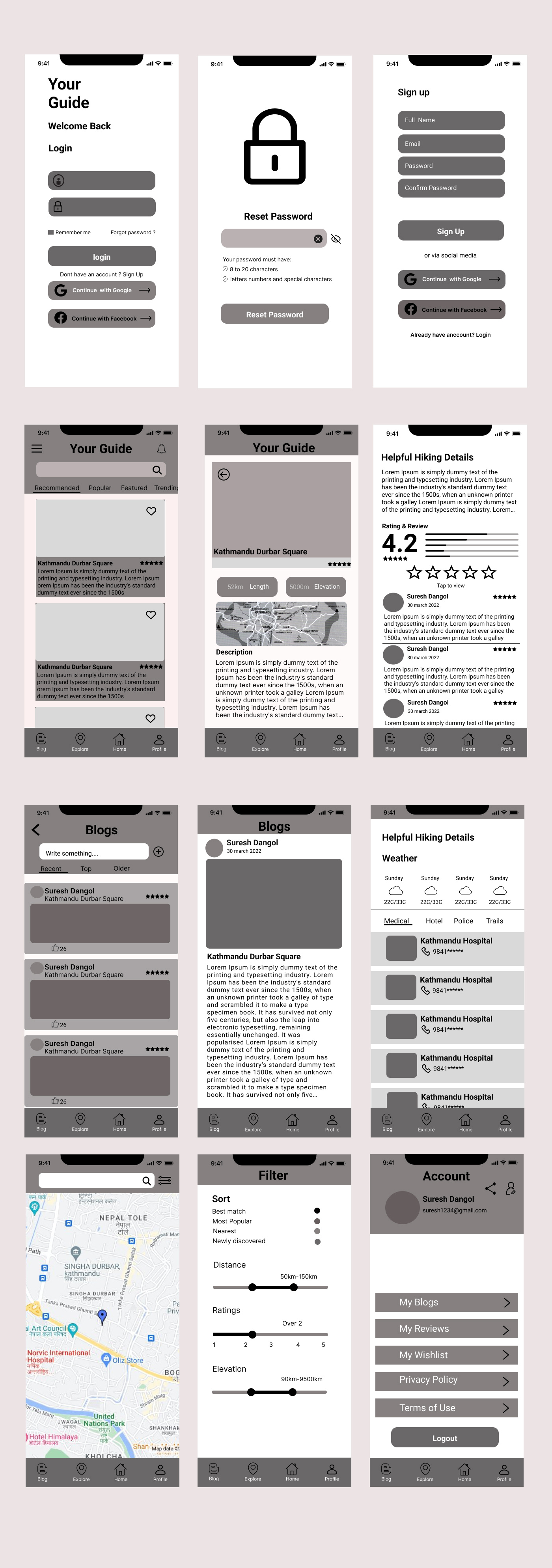 UI/UX case study of Travel Guide by Suresh Dangol on Dribbble