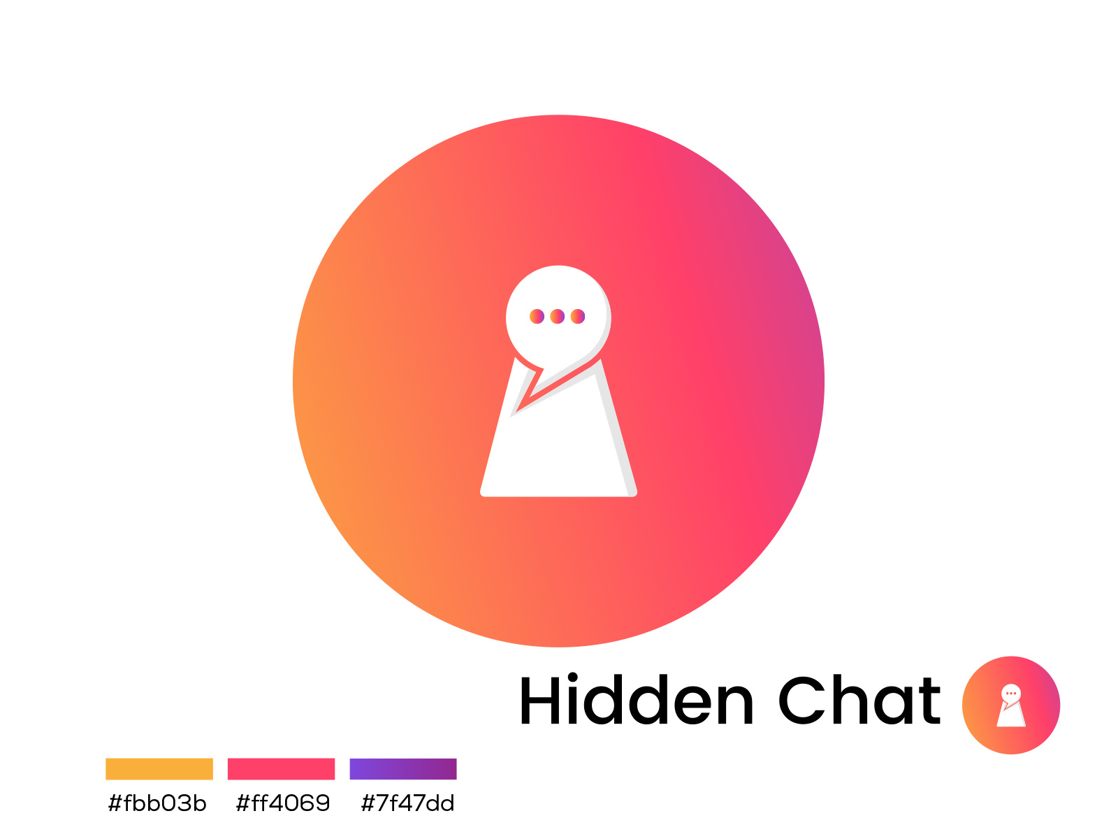 Hidden chat logo,modern logo by Sonia Afroz on Dribbble