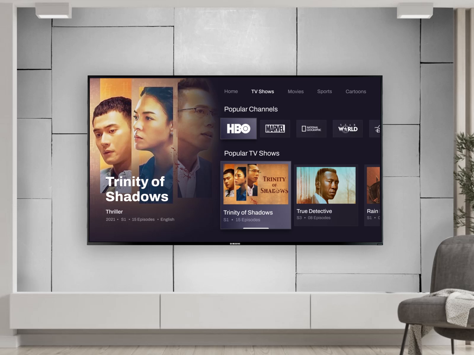 Vision Stream - Next Gen Smart TV App UI by MQoS UI/UX for MultiQoS on ...