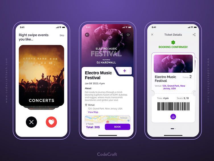 City Events App By Design Codecraft Technologies On Dribbble