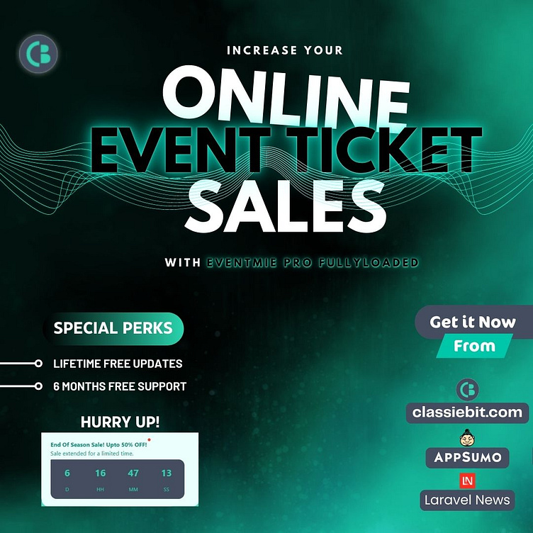 Online Event Ticket Sales by classiebit on Dribbble
