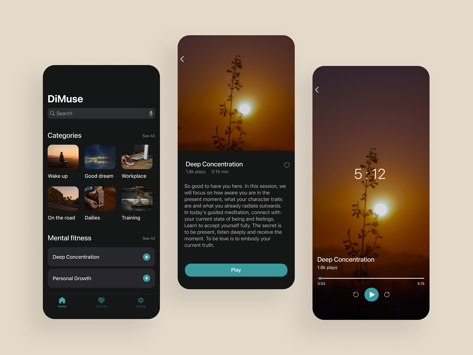 Music & Inspiration App by Anastasiya Web on Dribbble