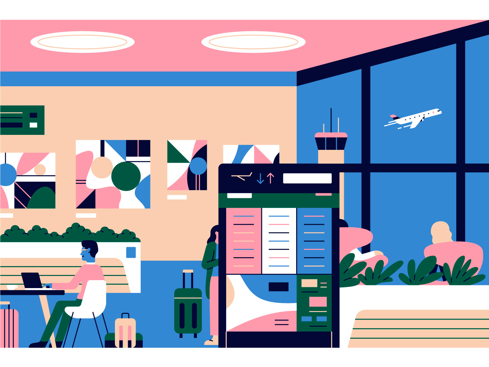 Browse thousands of Airport images for design inspiration | Dribbble