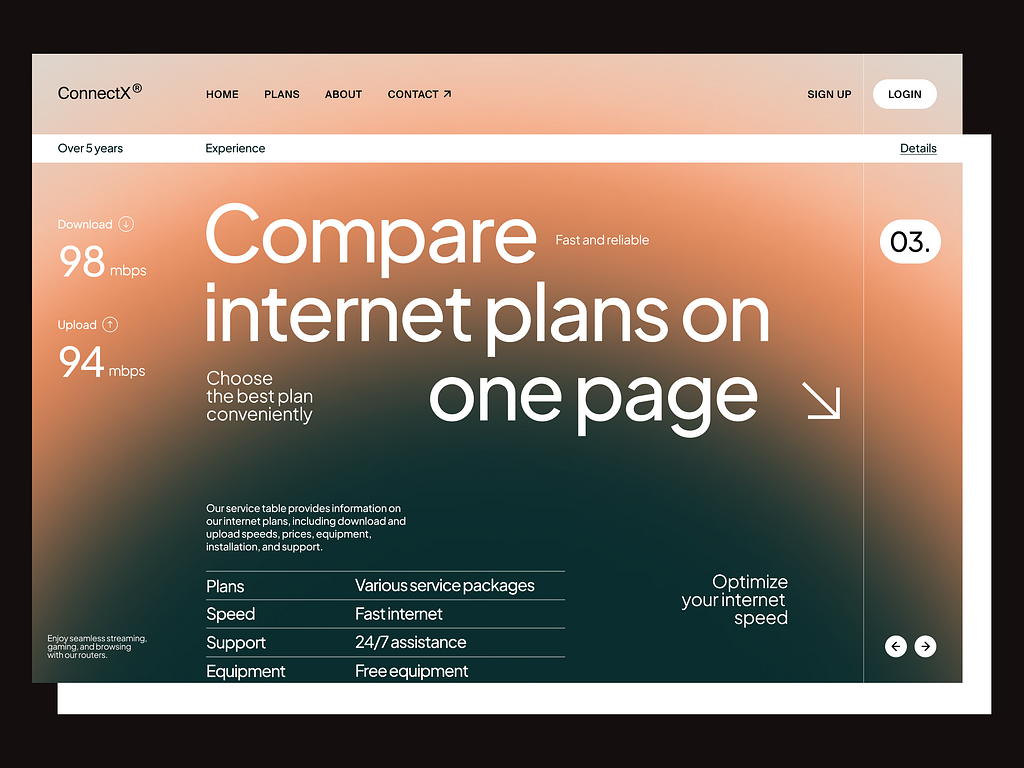 ConnectX - Web UI Concept by Lay on Dribbble