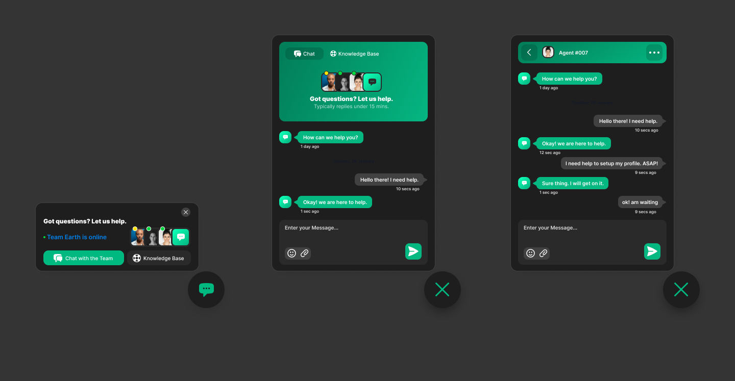 Floating Chat Widget by Aryabh on Dribbble