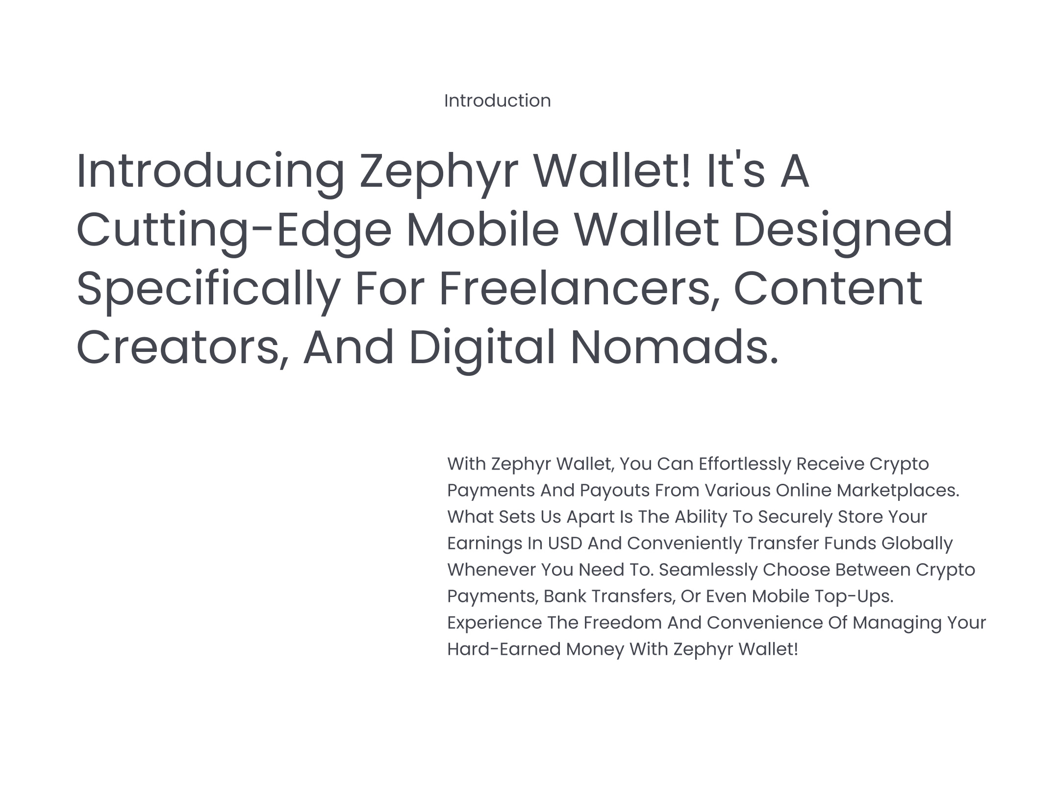 Mobile App Design for UX-focused Zephyr Wallet. by Nilanjan Ghosh Roy ...