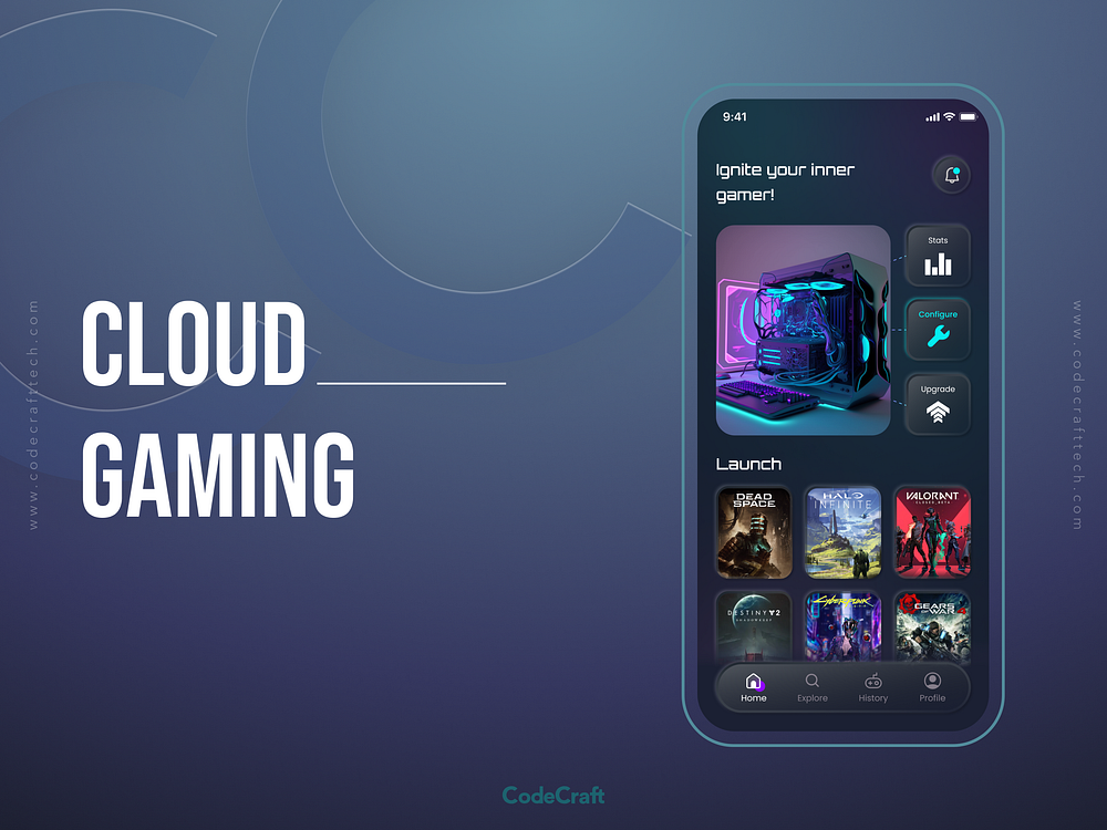 Cloud Gaming App Designs Themes Templates And Downloadable Graphic Elements On Dribbble 
