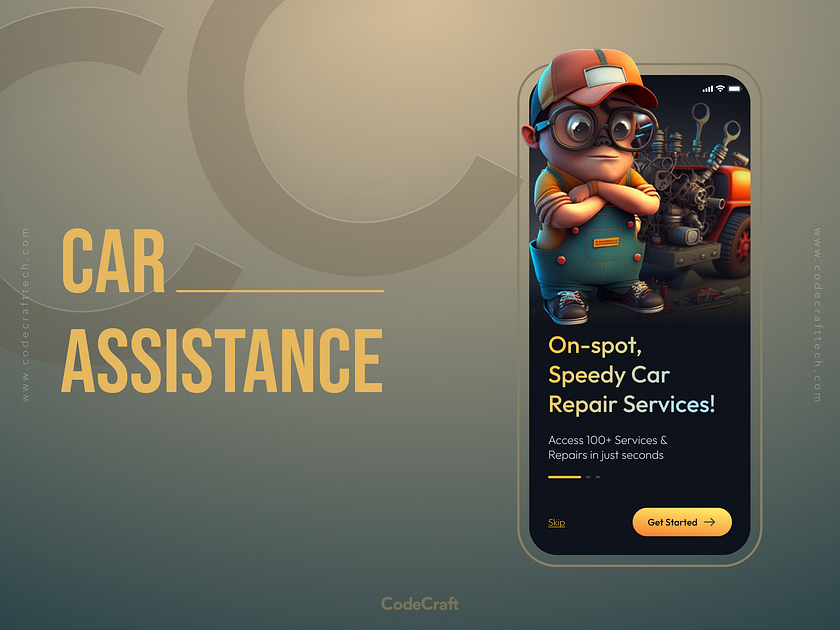 Car Service App designs, themes, templates and downloadable graphic ...