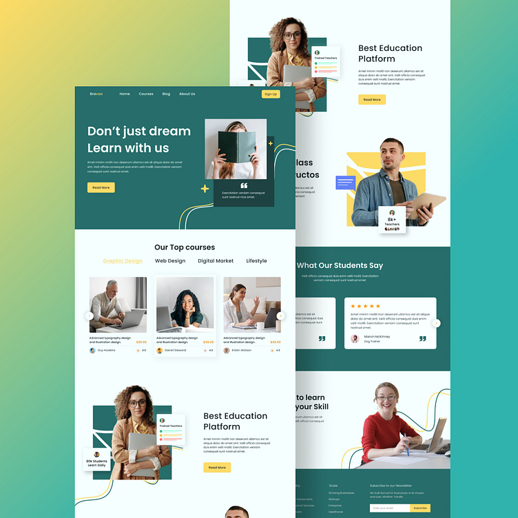 Online Courses Website Design by Nhive Ltd on Dribbble