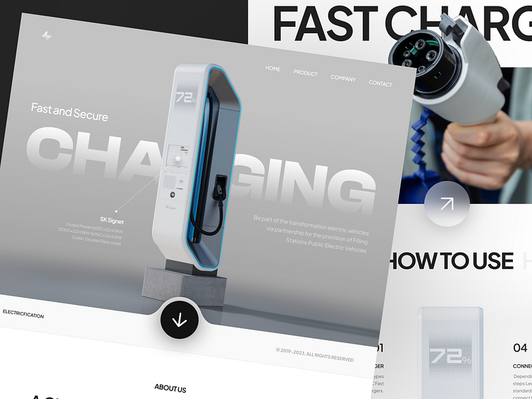 EV Charging Website Homepage by Awe UI/UX for Awe Design Studio on Dribbble