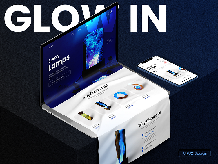 GLOW IN - UI/UX Design by Ali Moazzam Bilal on Dribbble