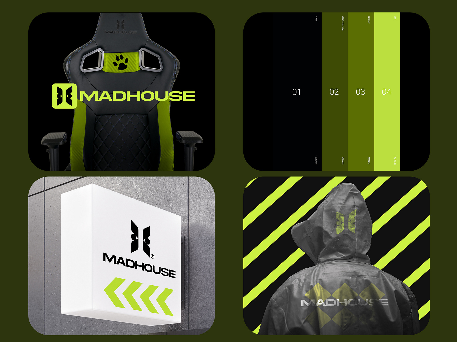 Madhouse Logo and identity Design by Haider Hussein on Dribbble