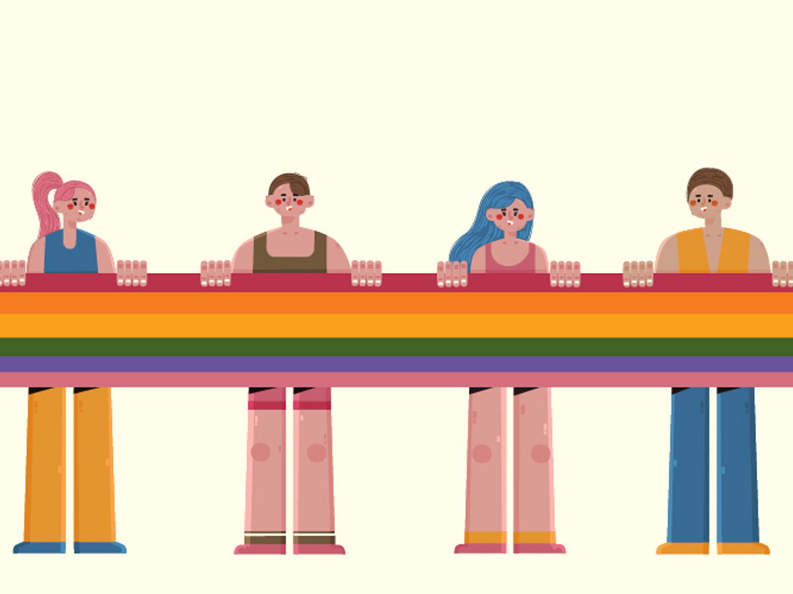 Pride Day People Illustration by Fenny Apriliani on Dribbble