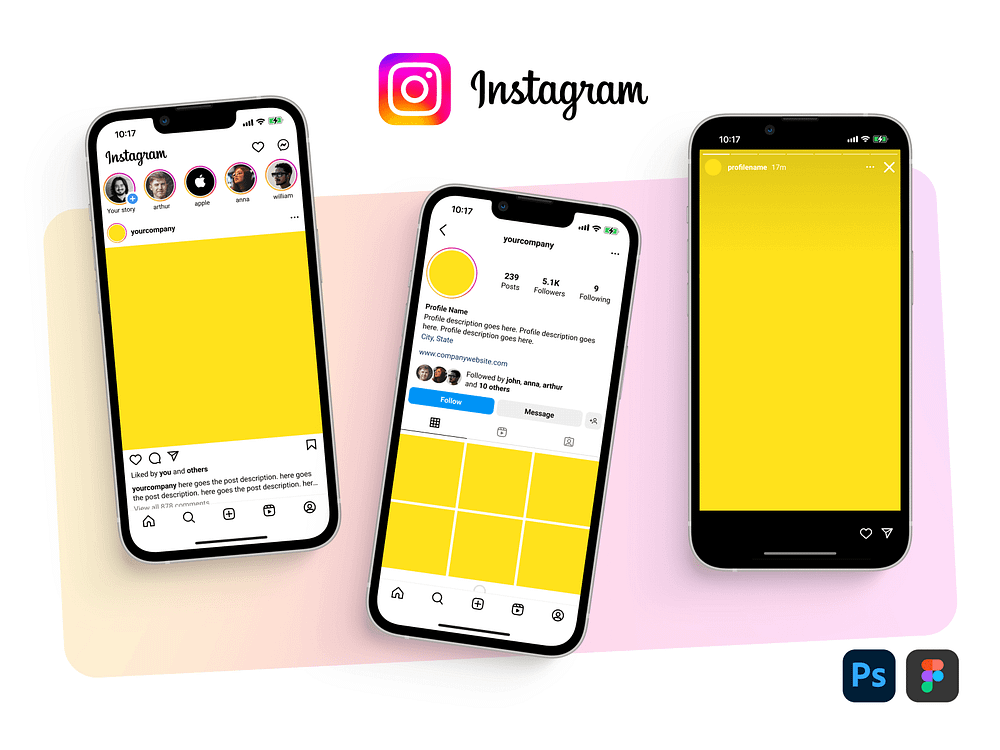 Instagram App designs, themes, templates and downloadable graphic ...
