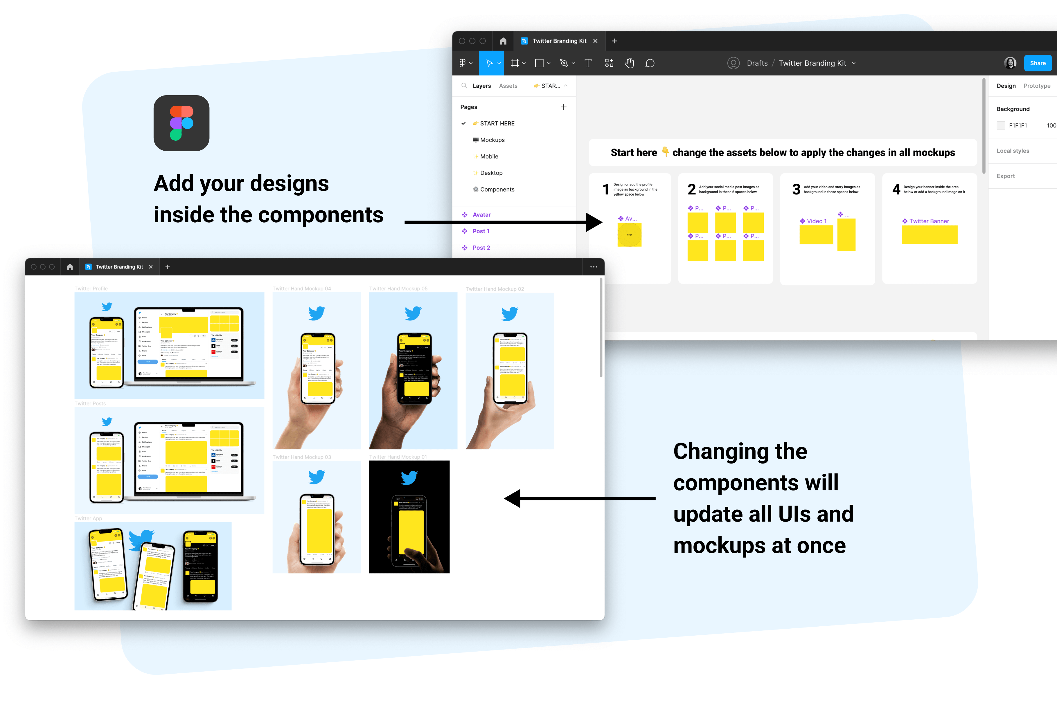 Twitter Branding Mockups | Figma | PSD by Vitor Heinzen on Dribbble