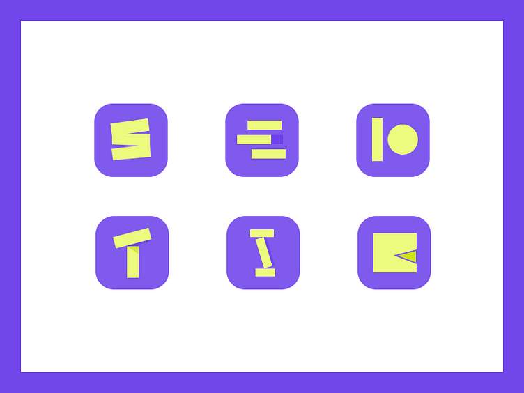 Shape Study for App Icon by Sandra Vu on Dribbble