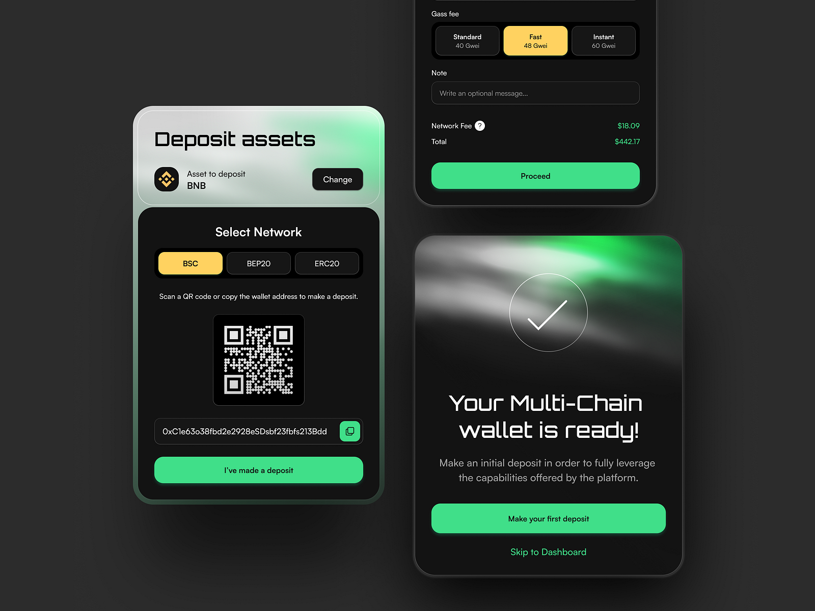 Multi-Chain wallet by Kamil Koziel on Dribbble