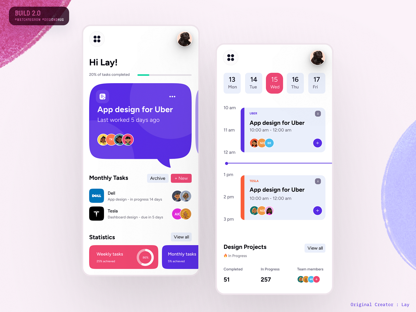 Project Planner by Twishi Sagwal on Dribbble