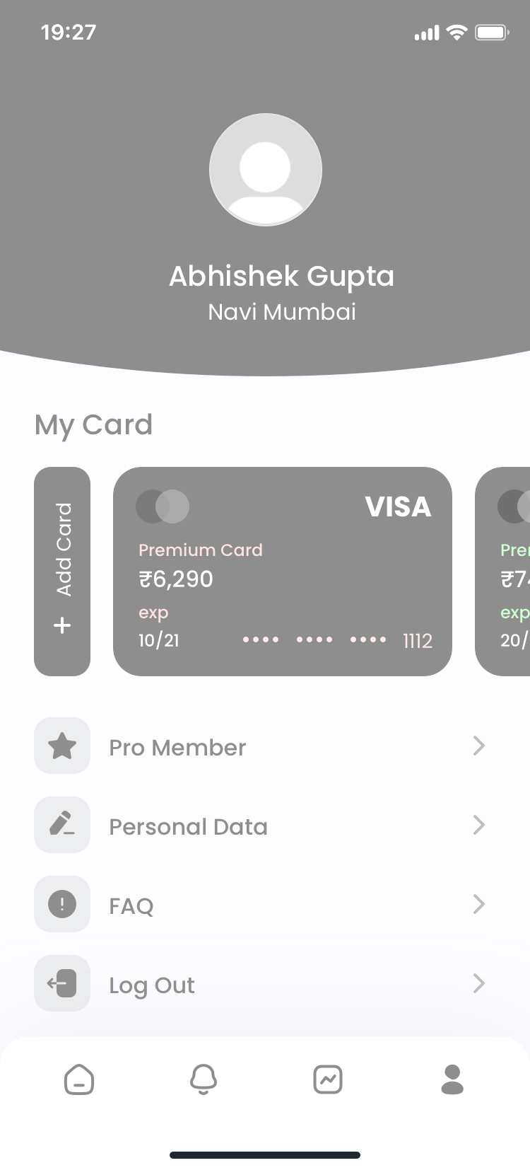 Wireframe of Online Banking Mobile App UI by Abhishek gupta on Dribbble