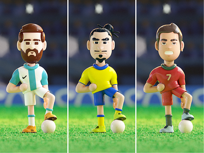 Football - Toy Characters by Amir Baqian for Ace Design Agency on Dribbble