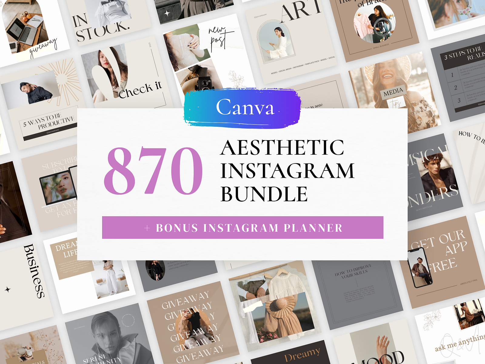 Instagram Aesthetic Blogger Bundle by VeliusCreativeStudio on Dribbble