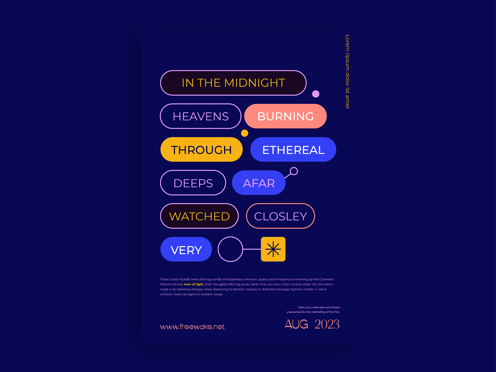 Free wake poster by Rob Wapaño on Dribbble