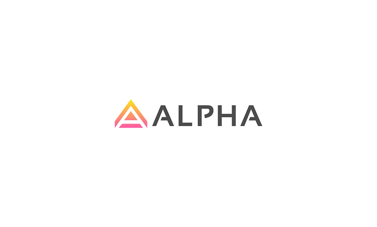 ALPHA unique logo design by Sharjeel Tariq on Dribbble