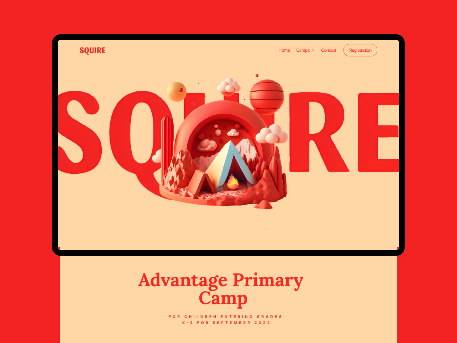 Summer Camp Layout by Anton Shineft on Dribbble