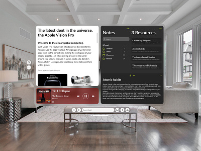 Spatial UI - First approach by dot studio on Dribbble