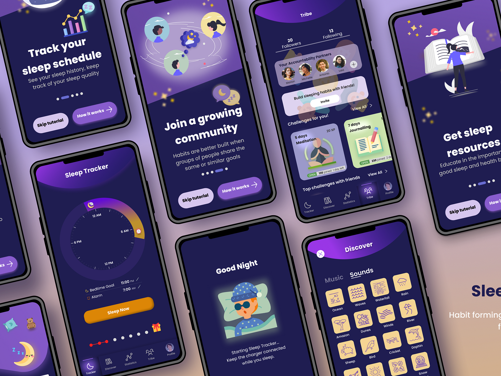 Sleeping Early Mobile App By Theresa L On Dribbble sleeping-early-mobile-app-by-theresa-l-on-dribbble