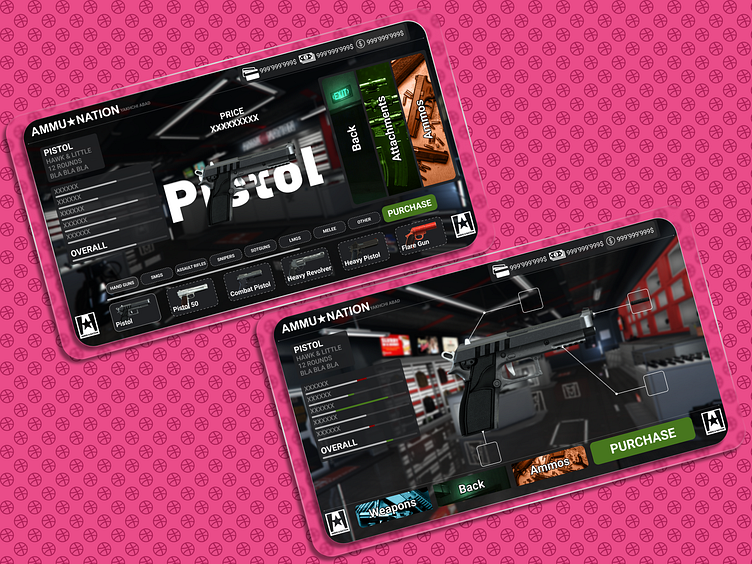 FiveM Gun shop UI - Ammunition UI by Ala V. Kheiri on Dribbble