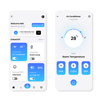 IOT App Design by Neil Christian on Dribbble