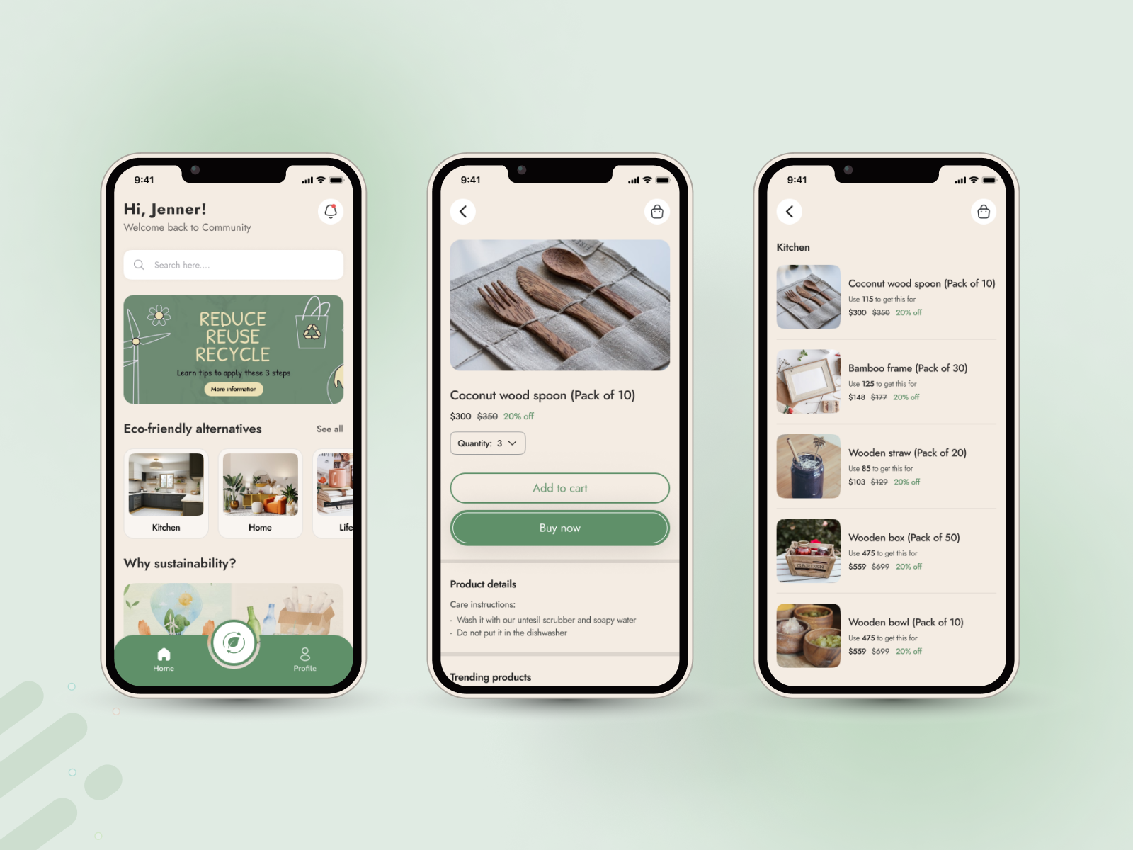 Eco Friendly Product App by 16pixel on Dribbble
