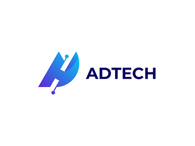 ADTECH LOGO DESIGN - AD Logo - ad letter logo - technology logo by MD ...