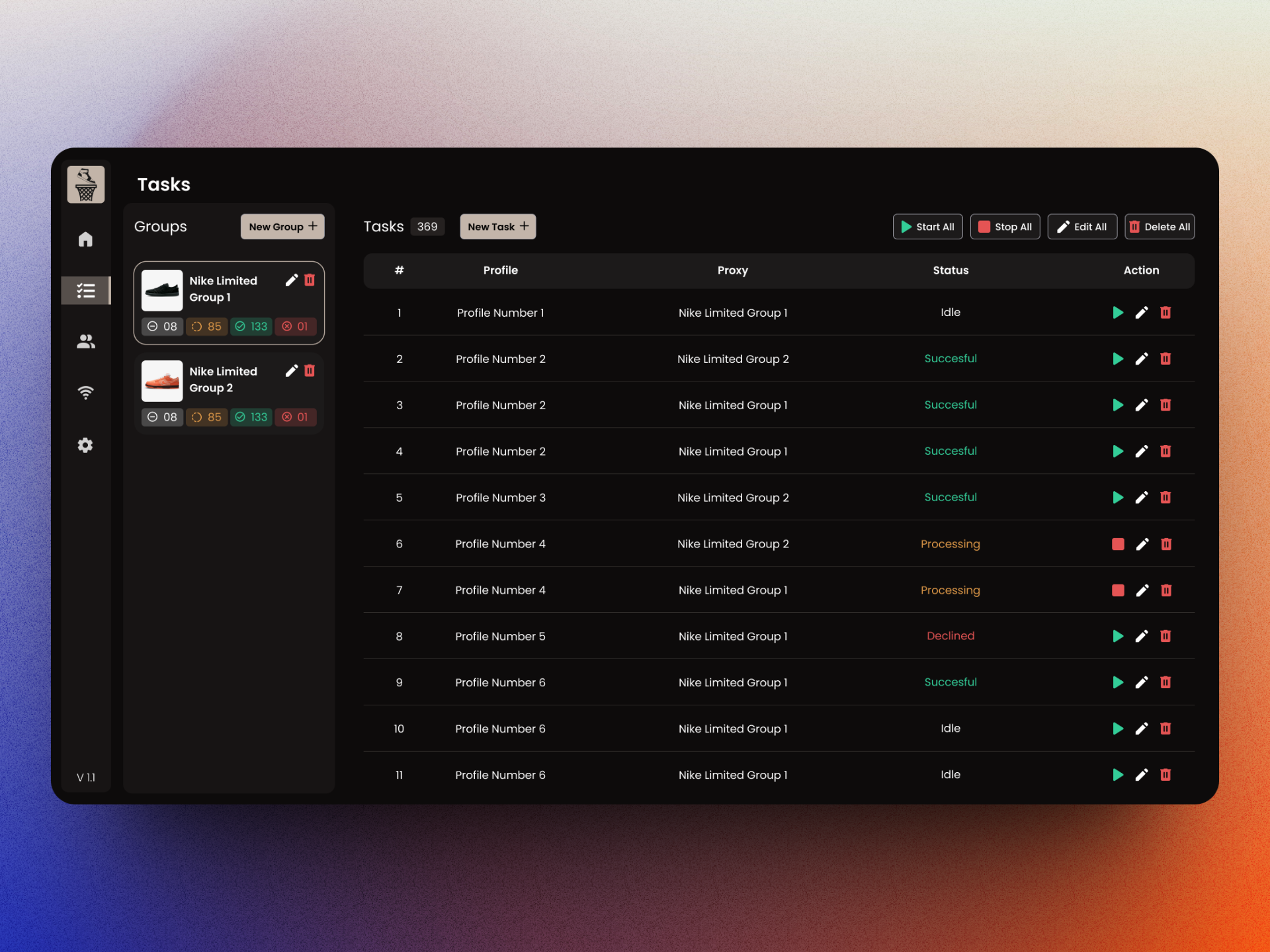 DunkBot - Nike Raffle Bot by Koders on Dribbble