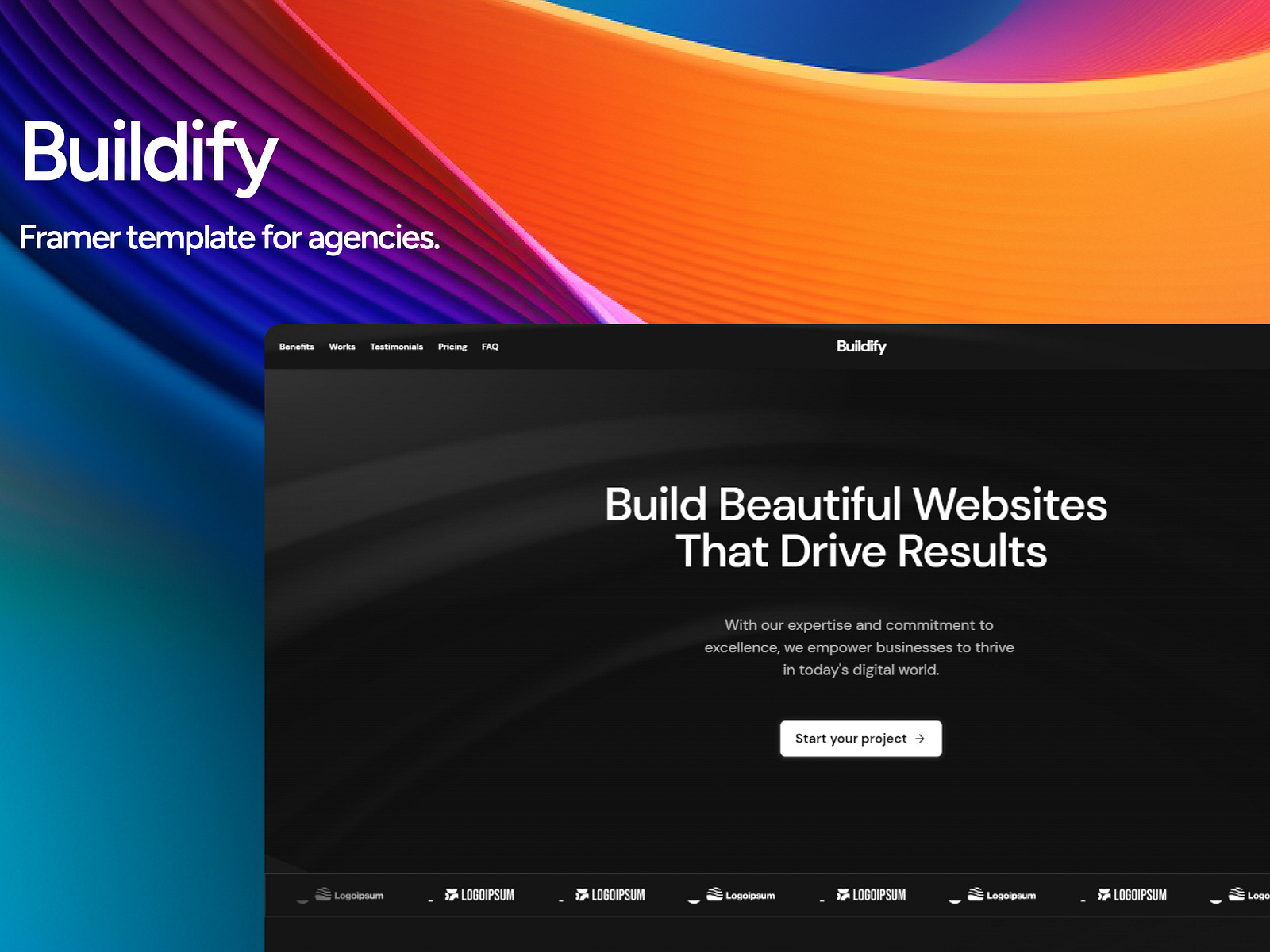 Buildify - Framer Template for Agencies by Artyum Grebenyuk on Dribbble