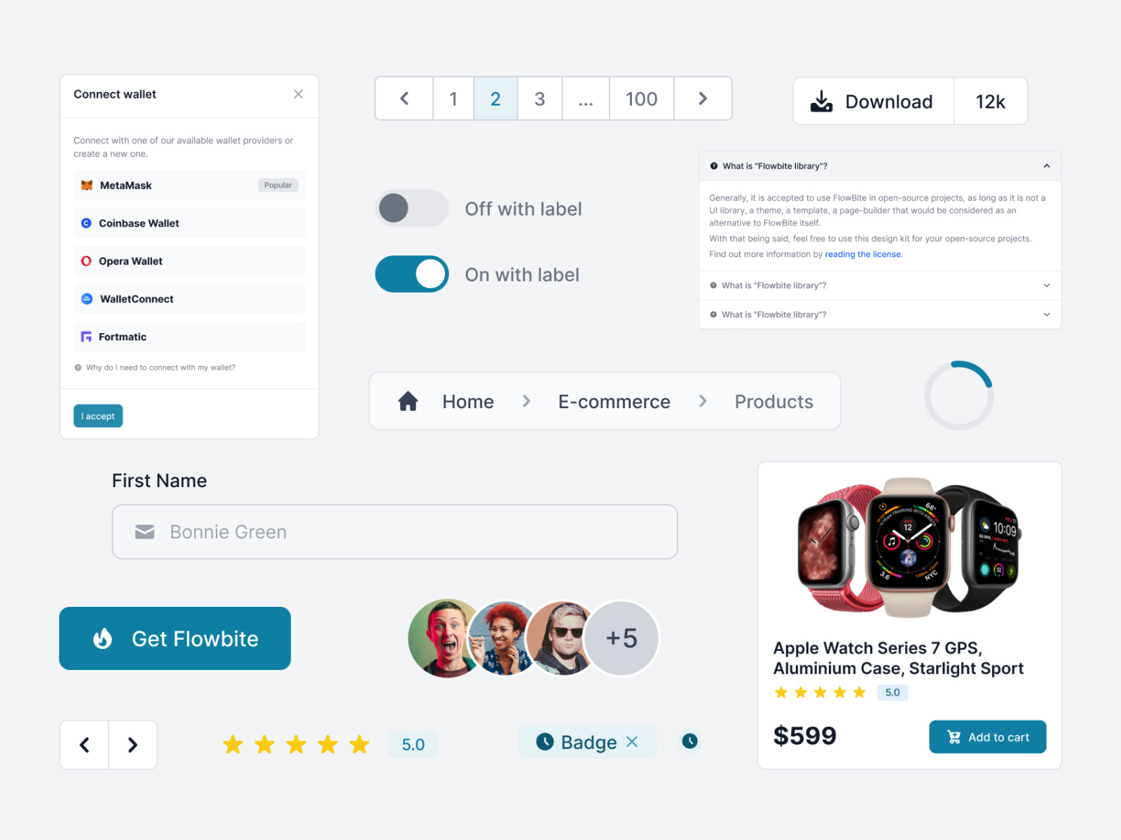 Introducing Flowbite React by Flowbite on Dribbble