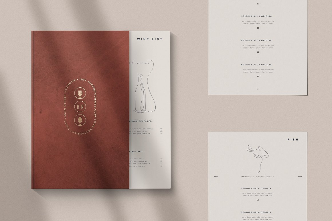 Restaurant Menu Mockup by Official CreativeStore on Dribbble