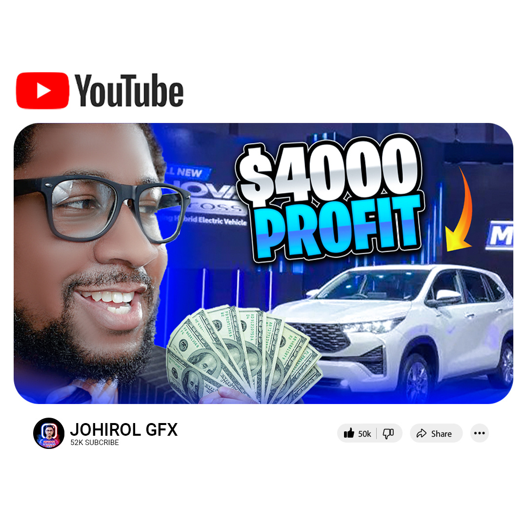 Youtube Thumbnail Design By Johirol Gfx On Dribbble